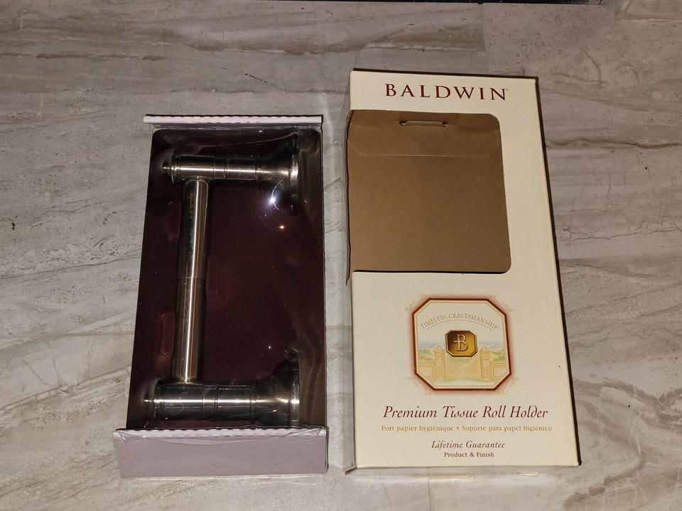 Baldwin Premium NAPOLI Brass Tissue Roll Holder 3403-150 & 2 Towel ...