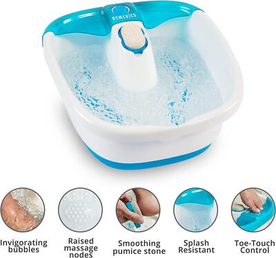 Bubble Mate Foot Spa, Toe Touch Controlled Foot Bath with Invigorating ...