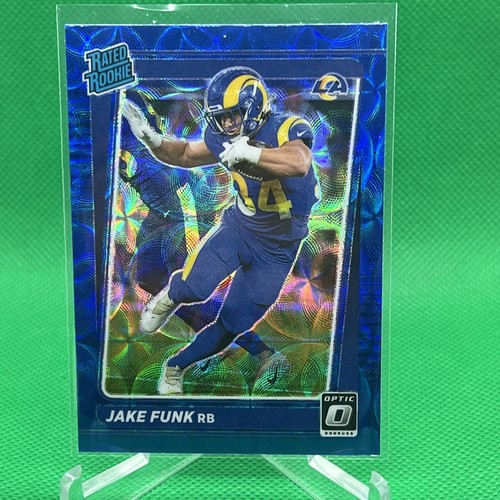 2021 Optic Jake Funk Rated Rookie BLUE SCOPE SP #295 - LA RAMS COLOR ...