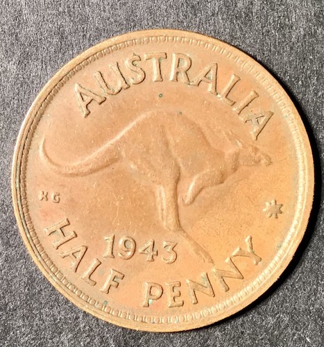 1943 1/2 (half) Penny Australian PreDecimal Coin Ungraded | eBay