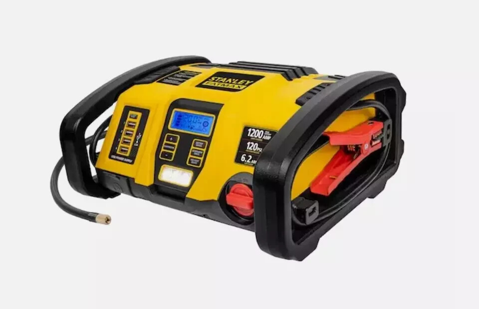 Stanley Fatmax Power Station 12V Jump Starter USB Charger Air Pump 1200 ...