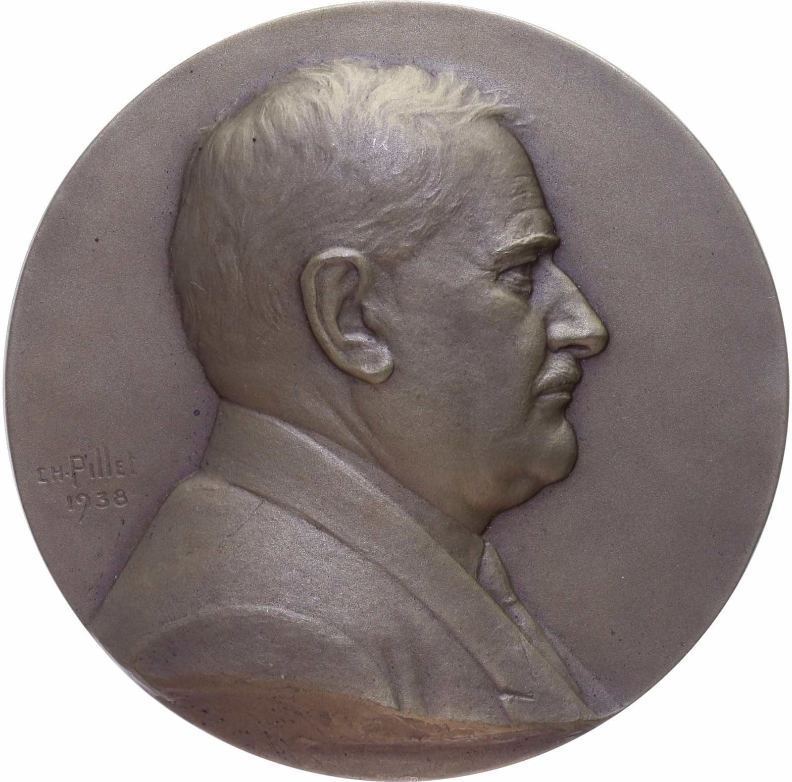 O1273 RARE Médaille atelier Ch. Pillet FIANCETTE 1938 Senateur Paris ...