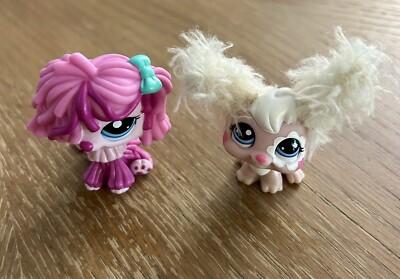 Littlest Pet Shop LPS Authentic #2485 Rabbit & 2487 Komondor Mop Dog | eBay