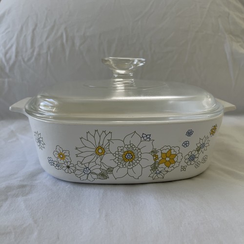 Vintage Corning Ware Floral Bouquet A-2-B, 2 Quart Casserole Dish With ...