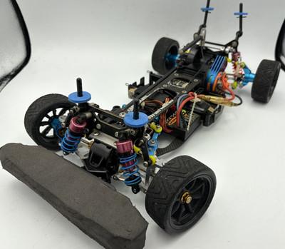 For parts TAMIYA TA02 TA-02 carbon chassis with ESC and motor. | eBay