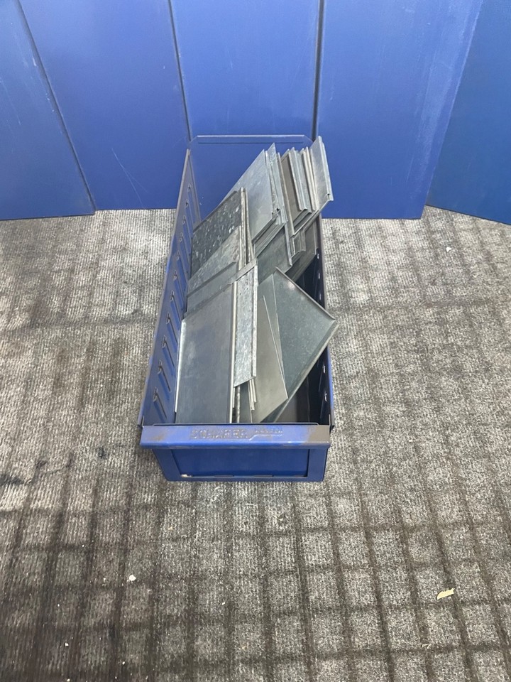 50x SSI Schäfer RK 386 Kasten Regalkasten Box Lagerkasten Blau Stahl ...