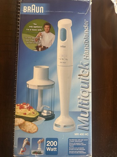 Braun Multiquick Hand Blender & Chopper MR 400 HC 200 watt New Open Box ...