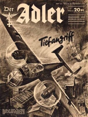 German Vintage repro Magzine of Luftwaffe "Der Adler' print poster | eBay