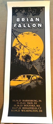 Brian Fallon Autumn Tour 2023 AP Poster Signed S/N gaslight anthem CT ...