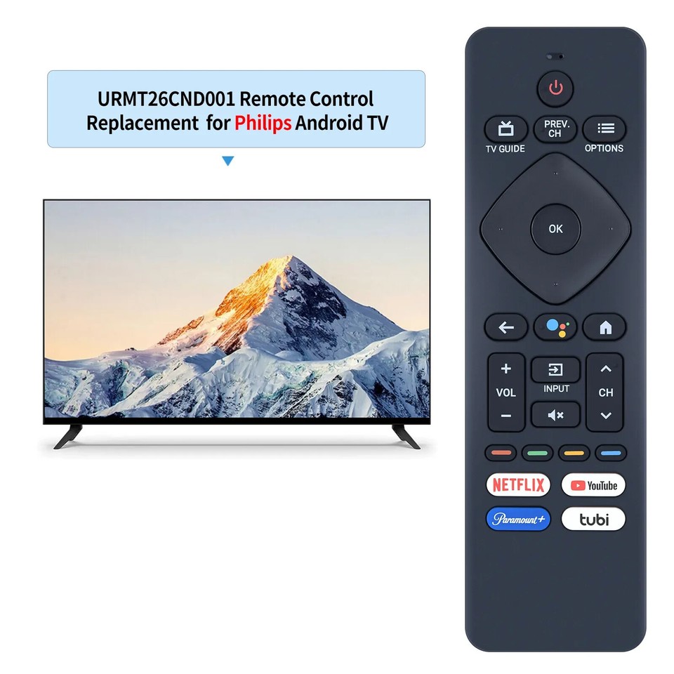 Original Philips S4X-RF439A Android TV Remote Netflix-Youtube ...
