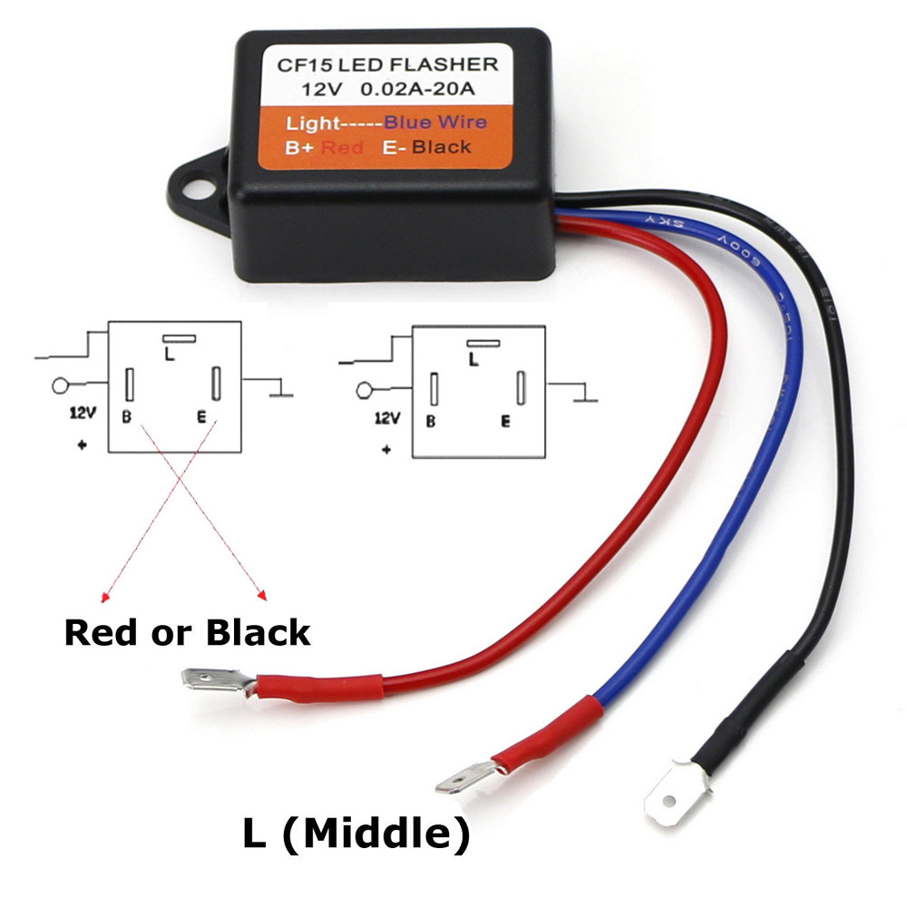 3-Pin CF13 CF14 Interchangeable CF15 LED Electronic Flasher Relay Fix ...