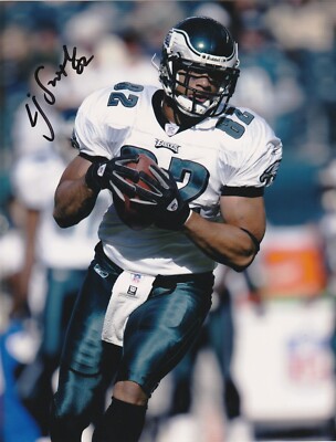 L.J. SMITH PHILADELPHIA EAGLES ACTION SIGNED 8x10 | eBay