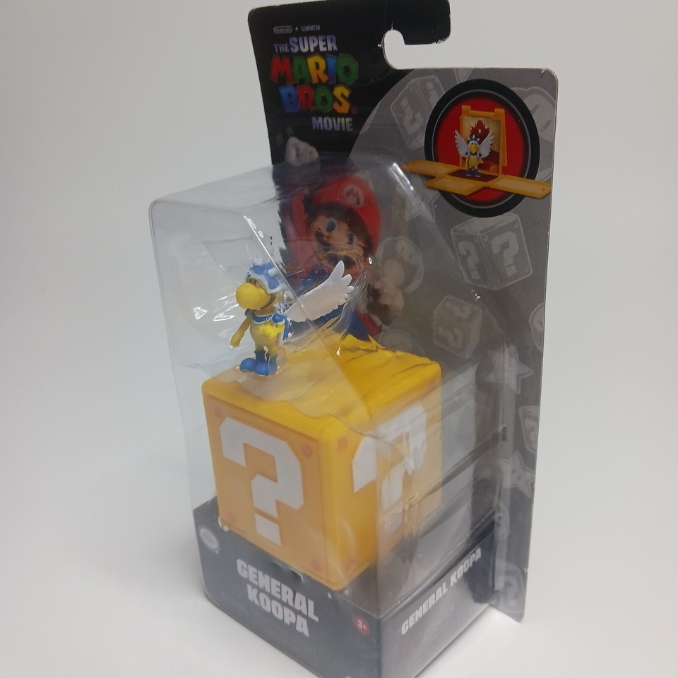 Super Mario Bros Movie General Koopa 1" Mini Figure With Question Block ...