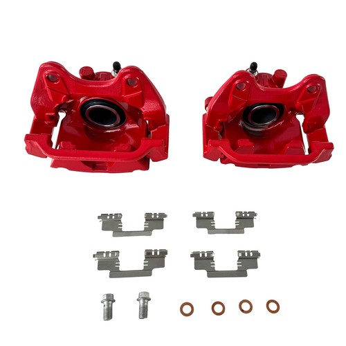 2PCS Rear Red Caliper For 2007-2020 GMC Sierra 1500 Cadillac Escalade ...