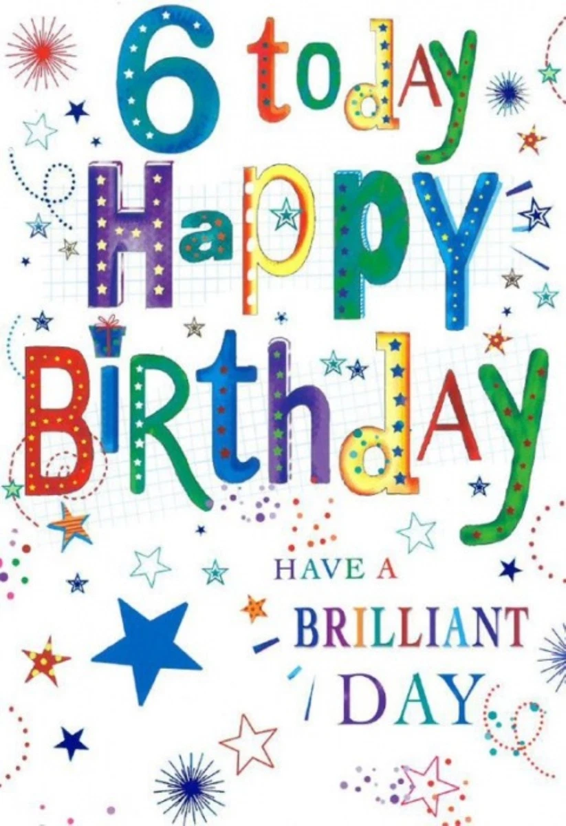 6th Birthday Card Boy