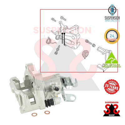 Rear Axle Right Brake Caliper Suit VW Eos 2.0 TFSI EOS (1F7, 1F8) | eBay