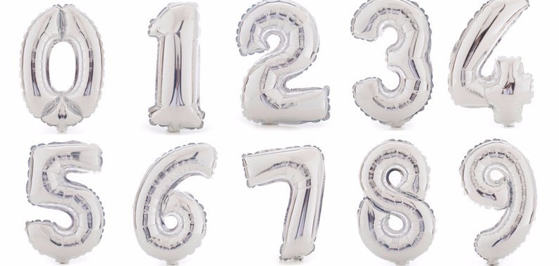 DIY 24" Clear Foil Balloon Transparent w Number Float Helium Birthday ...