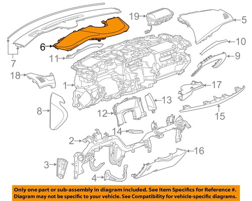 GM OEM 15-20 Escalade ESV Instrument Panel-Cluster Visor 23232609 | eBay