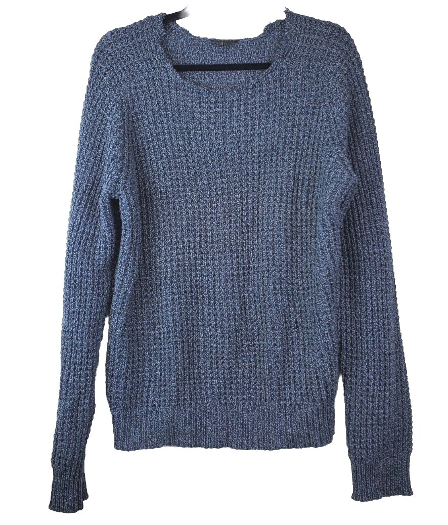 Theory Women small Chunky Knit Blue Pullover Sweater … - Gem