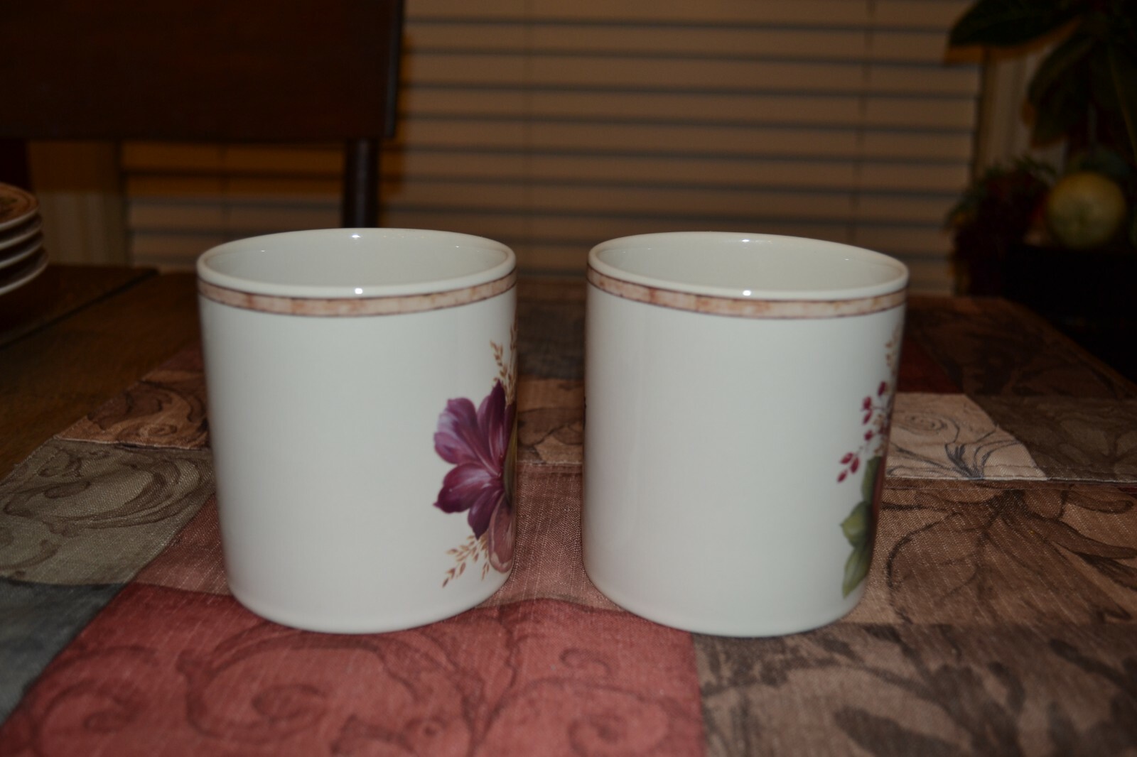 Set of 2 Certified International Pamela Gladding WINDSOR Pattern Mugs ...