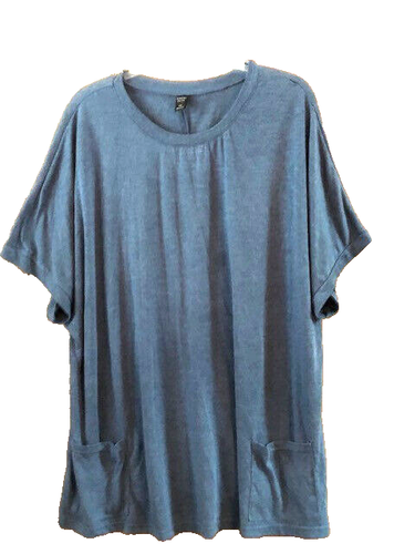 Emory Rose Dusty Blue Tunic Tee Top Blouse sz. 4XL | eBay