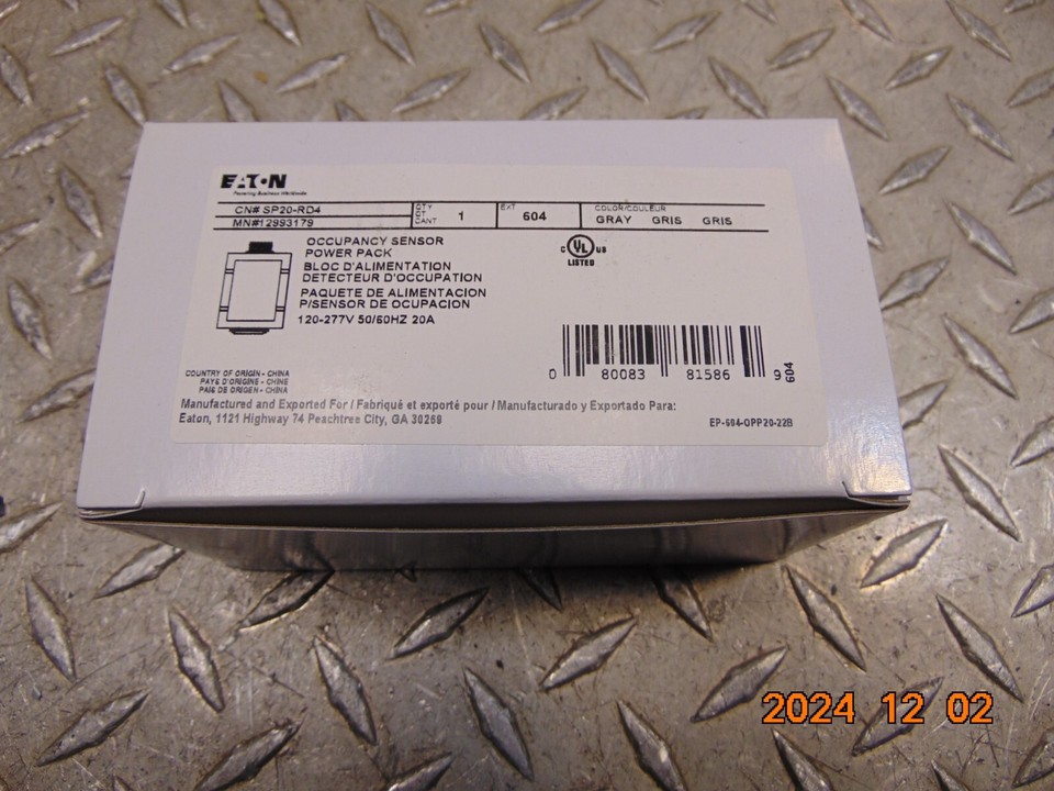 EATON SP20-RD4 OCCUPANCY SENSOR POWER PACK - QUANTITY - FREE SHIPPING ...
