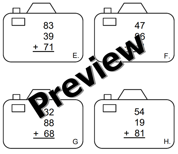 Adding Three Two-Digit Numbers Teacher Made Math Learning Center ...
