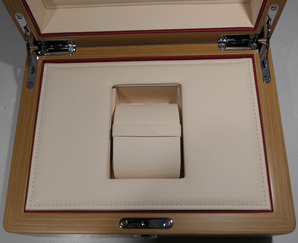 New | Genuine Omega Watch Box, with Red Leatherette Inner Box | In ...