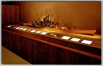 Postcard Uss Missouri Scale Model Truman Museum Independence, MO 1980s ...