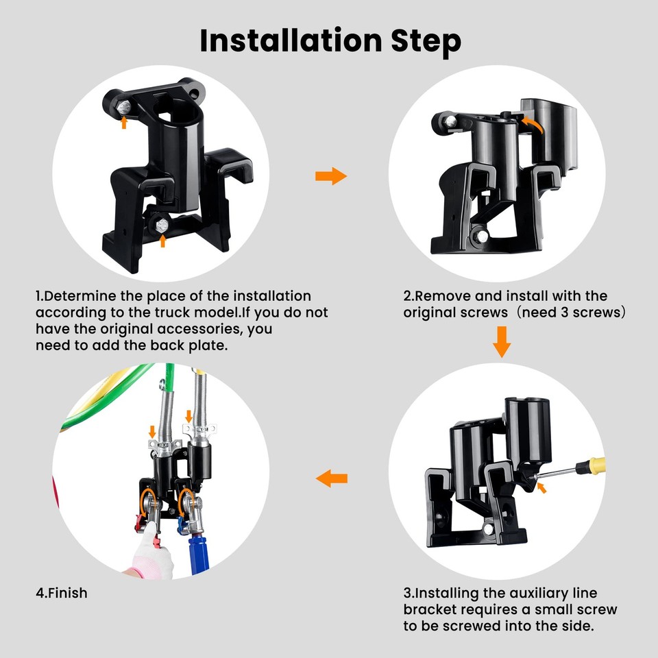 Glad Hand Holder Dazakoot 2 Plugs and 2 Gladhand Holder for Semi Truck ...