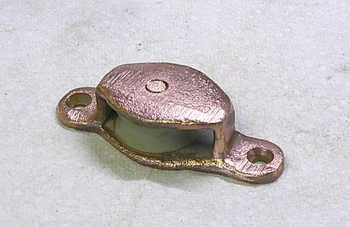 Antique Bronze Turning, Cheek Block. 1.25" Sheave | eBay