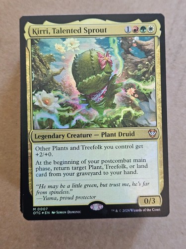 Custom Commander Deck ~ Plant Tribal~ Kirri, Talented Sprout ~ 100 Card ...
