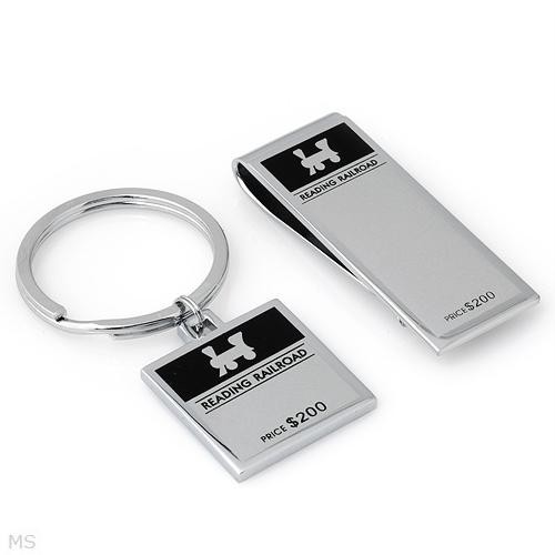 Monopoly Collection Reading RR Money Clip and Key Ring | eBay