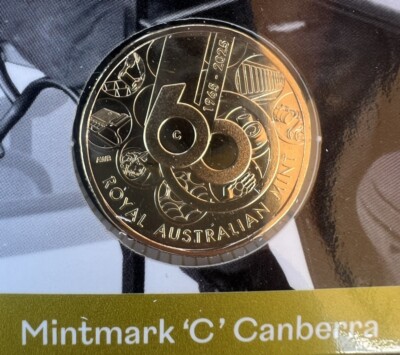 2025 60 Years Anniversary Royal Australian Mint RAM $1 One Dollar C ...
