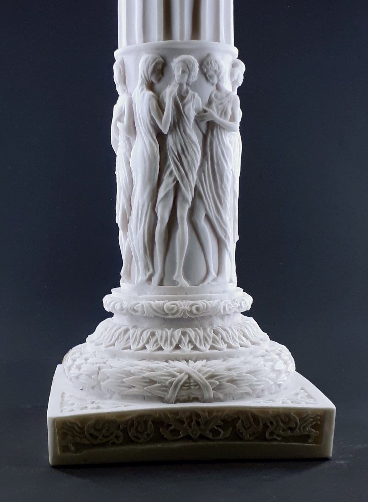 Muses Goddesses Column Pedestal Pillar Greek Cast Marble Sculpture ...