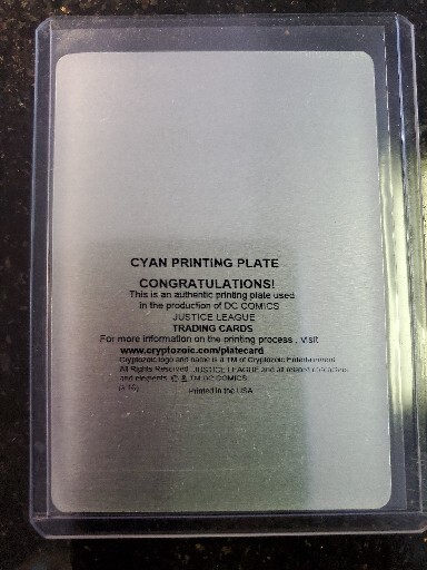 CZX DC Super Heroes & Villains Cyan Printing Plate- Batman Justice ...
