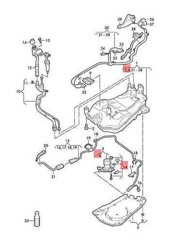 Genuine VW AUDI Repair Kit For Supply Module Reduction Agent 5Q0198975 ...