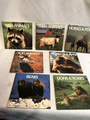 Lot 7 Vintage 1984 Price Stern Sloan Animal Books Booklets Farm Zoo ...