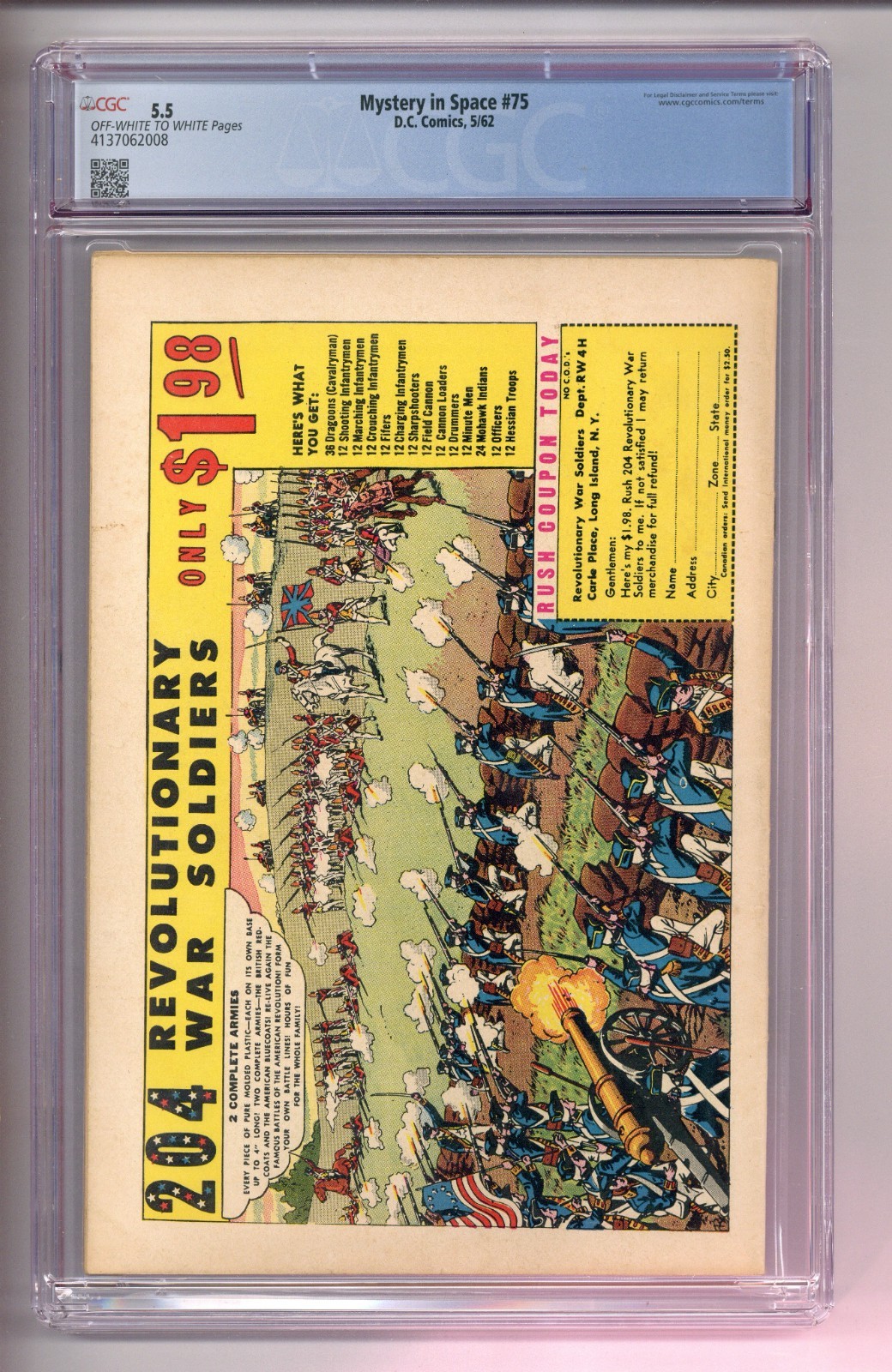Mystery in Space 75 (CGC 5.5) Justice League of America Kanjar Ro 1962 ...