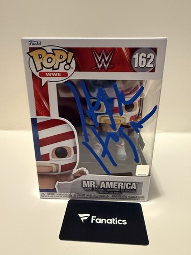 WWE Hulk Hogan Mr America Funko Pop 162 Signed Auto Fanatics COA | eBay