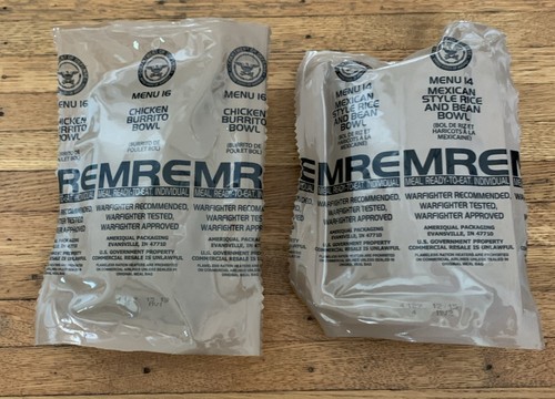 Military MRE Meal Ready To Eat Menu 14 And Menu 16 | eBay