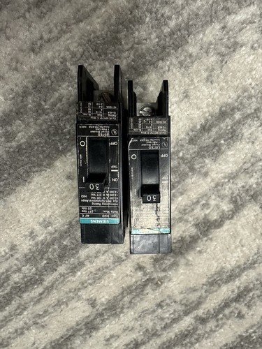 Siemens BQD130 30 Amp 277 VAC 1 Pole Type BQD Bolt-On Circuit Breaker ...