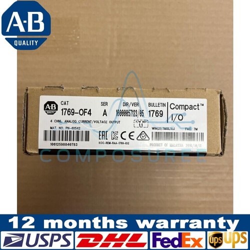 New Factory Sealed AB 1769-OF4 4Pt CompactLogix Analog Output Module US ...