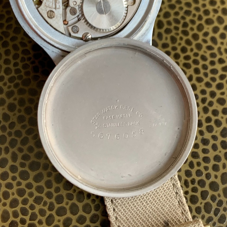 1943 Bulova A-11 U.S. Military WWII 10AK Hack US Military Wristwatch ...