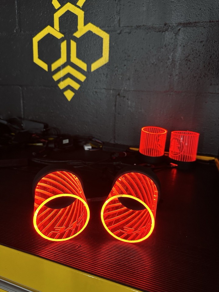 Dodge Challenger RGBW LED Intake Tube (2015+ Hellcat,SRT, R/T, Scat ...