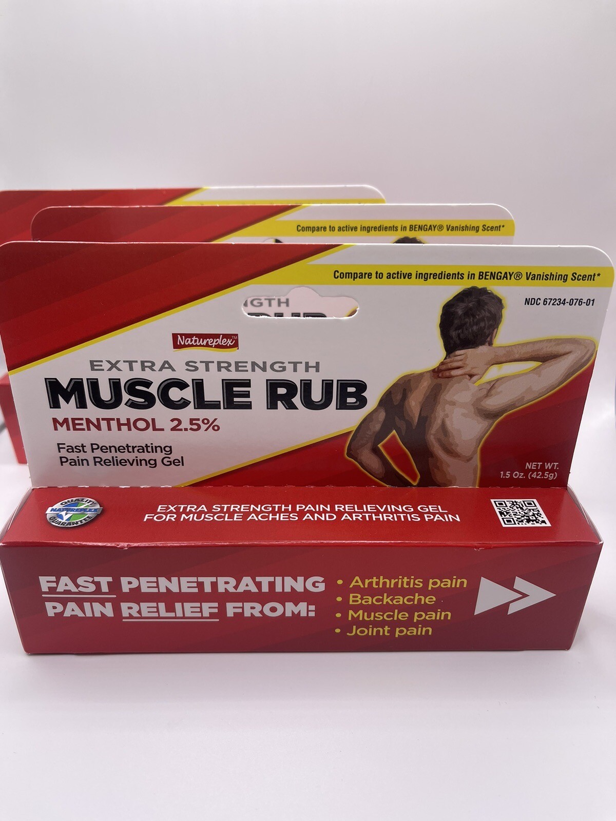 3X Natureplex Extra Strength Muscle Rub Arthritis Pain Relieving Gel 2. ...