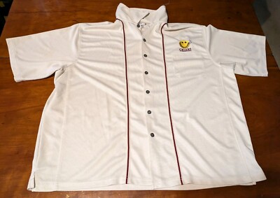 Cigar International Stogie Smiley Logo Polo Button Up Mens L CIGWear ...