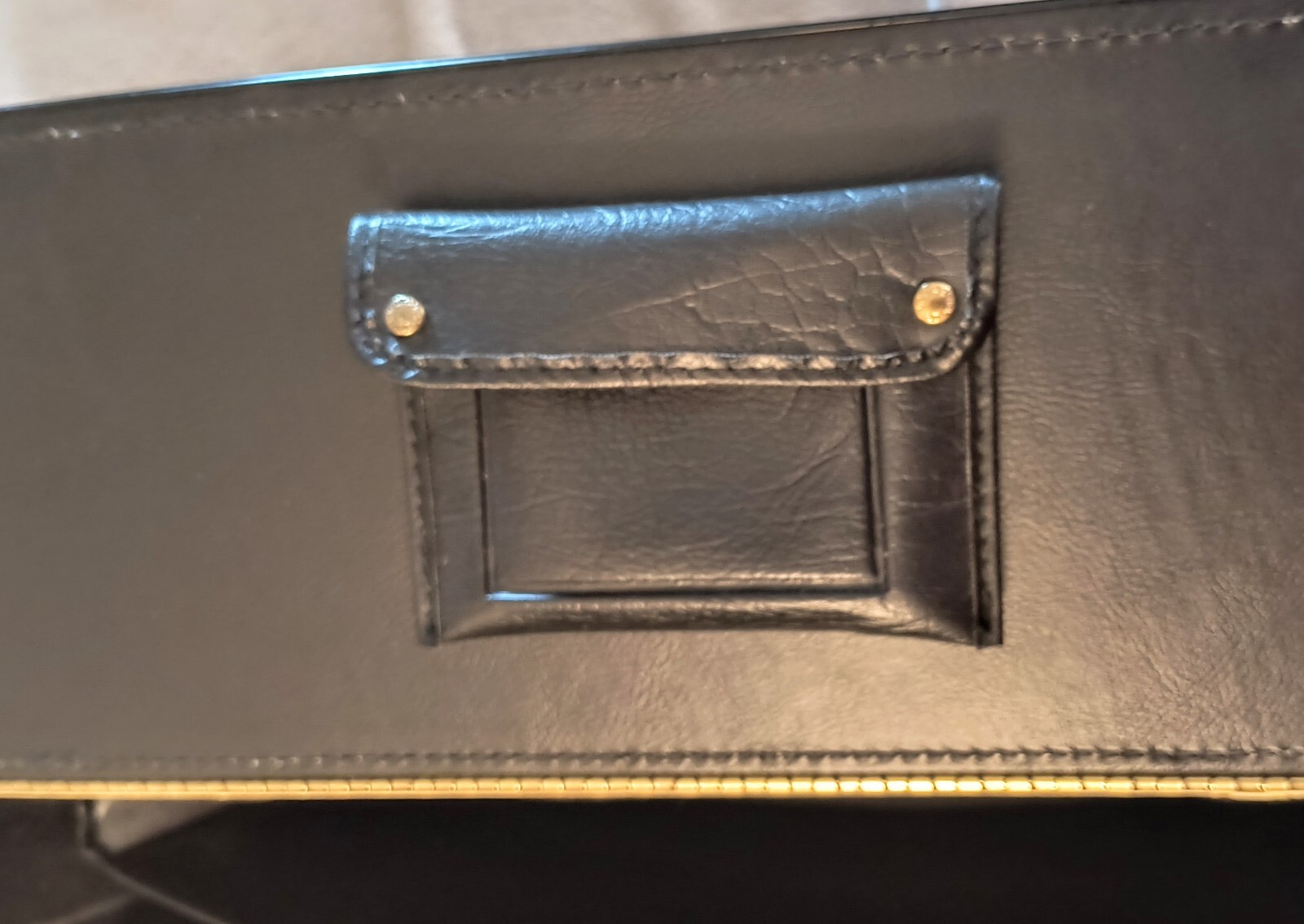 Vintage Stebco Pilot Case Black Heavy Vinyl Coated Briefcase Model 13-T ...