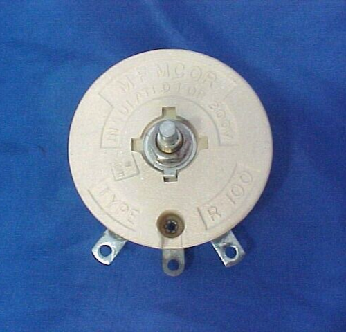 MEMCOR RHEOSTAT POTENTIOMETER 300V, 1 ohm, 10.0 amp 100W R-100 SI | eBay