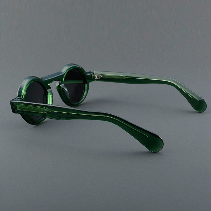 Thick Acetate Eyeglass Frames Green Round Glasses Brand new Spectacles ...